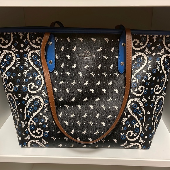 Coach | Bags | Coach Zip Tote In Butterfly Bandana Print | Poshmark